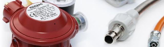 Flaschenanlagen / Herdanschlussset, Herdanschluss, Schlauch, Druckminderer, Gasregler, Regler ...